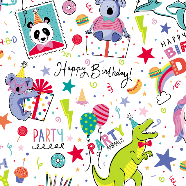 SULLIVAN'S ICONIC BIRTHDAY GIFT WRAPPING PAPER GW 9537 – W H Koch Packaging